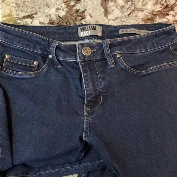 William Rast | Jeans | William Rast Midrise Dark Wash Slim Leg Jeans ...